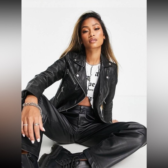 Topshop | Jackets & Coats | Topshop Leather Jacket | Poshmark